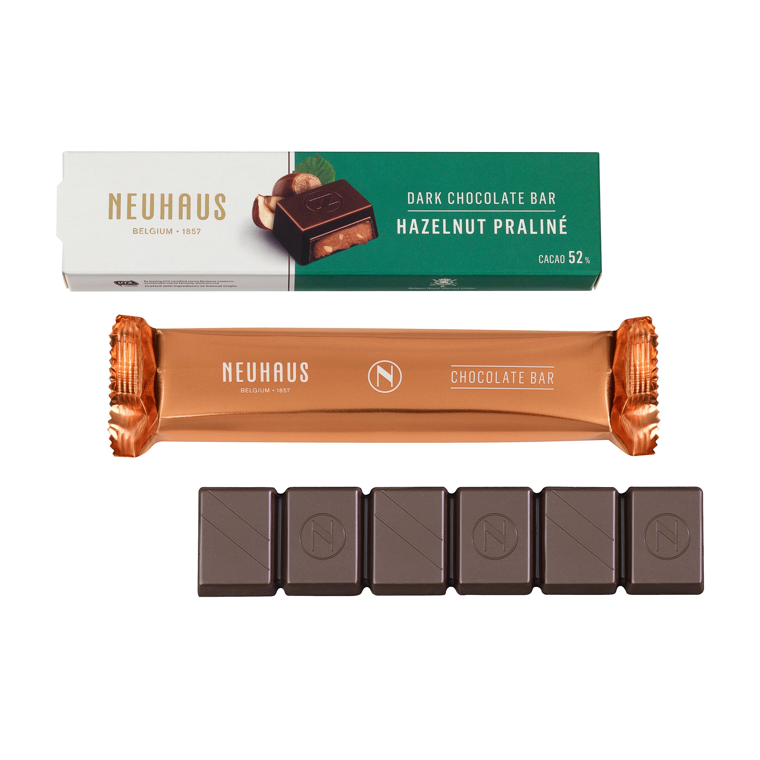 Dark Chocolate Bar - Hazelnut Praliné | Neuhaus Chocolates