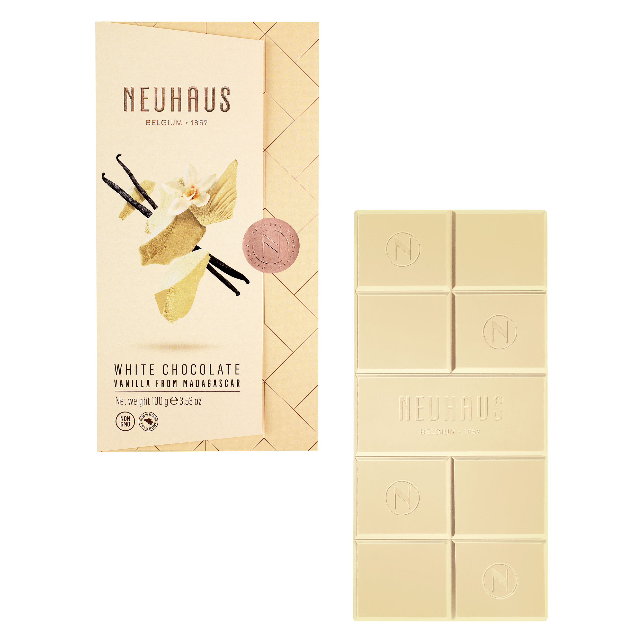 White Chocolate Vanilla Tablet | Neuhaus Chocolates