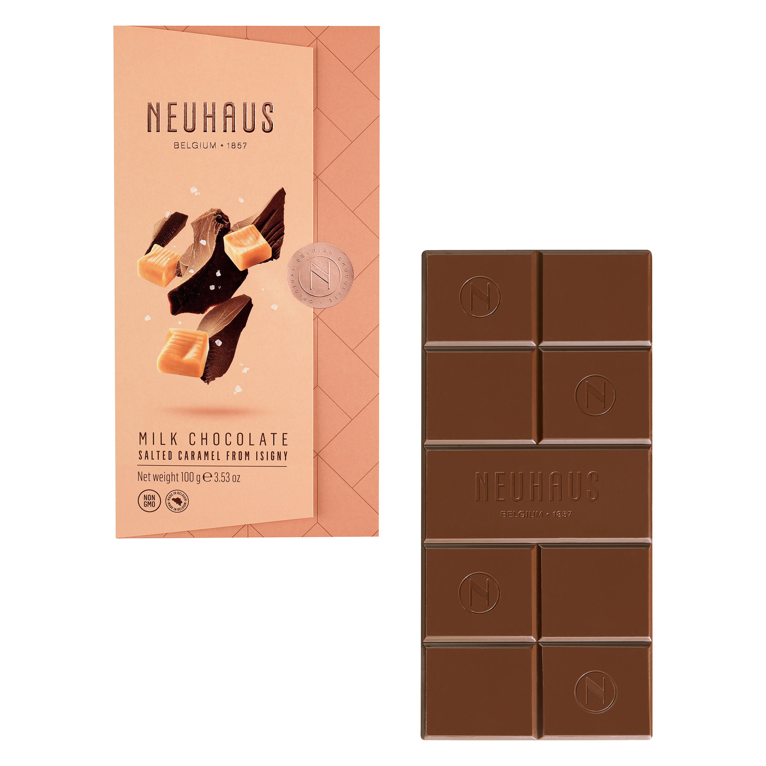 Milk Salted Caramel Tablet | Neuhaus Chocolates